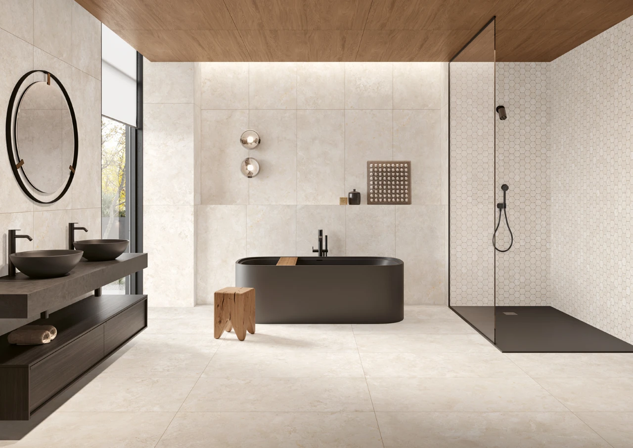 Evolution Rome White Decor 3d Matt 600x1200 » Tile Warehouse