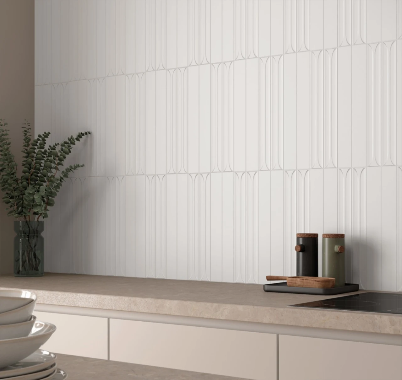 Hopp Bro White Matt 50x400 » Tile Warehouse